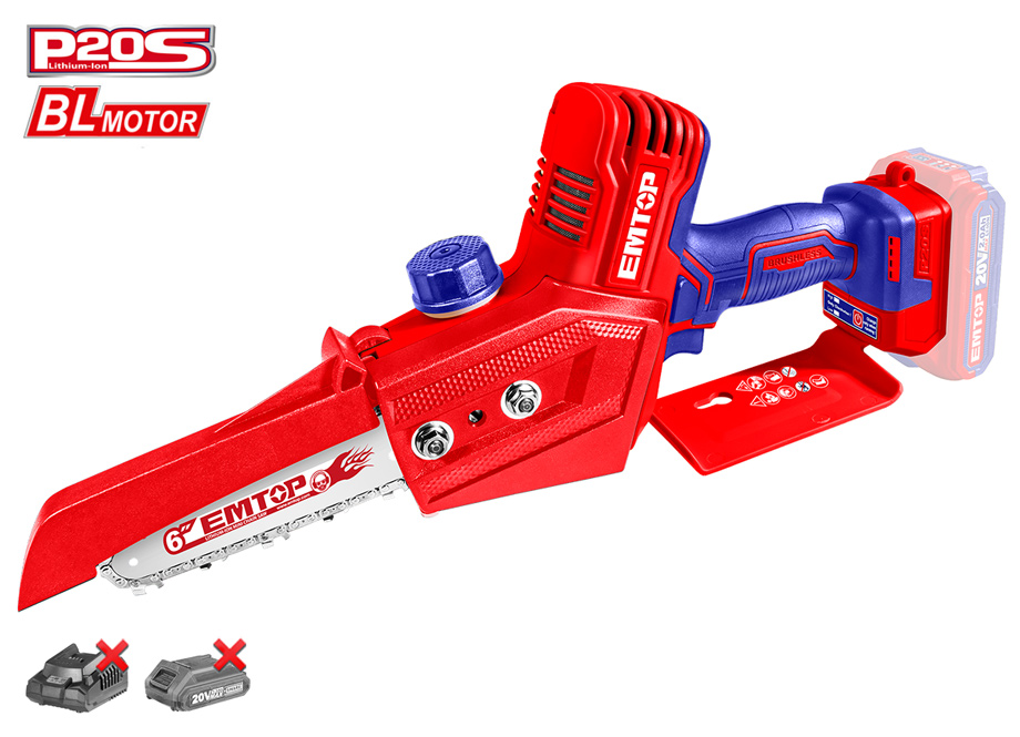 SIERRA 6" BATERIA 20V BRUSHLESS EMTOP - P20S (BATERIA Y CARGADOR NO INCLUIDOS) | Millasur ...